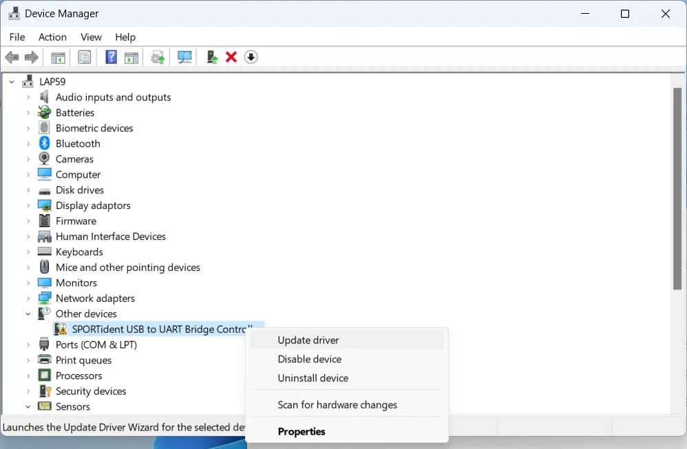 USB driver for ARM64 | SPORTident Documentation